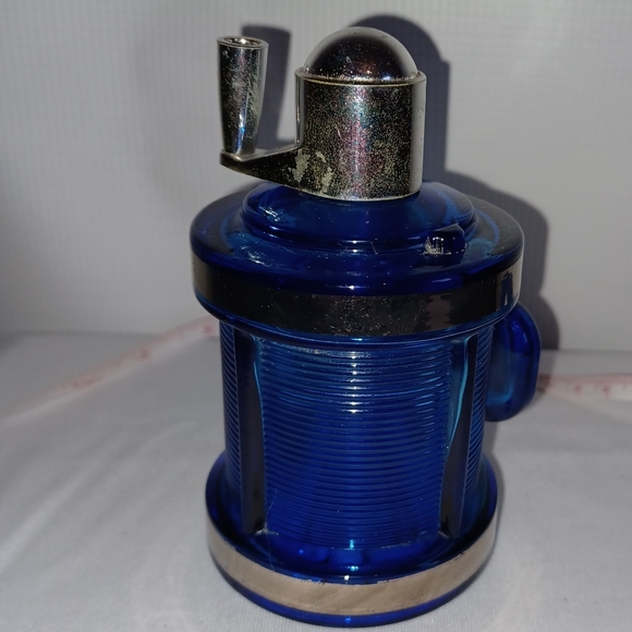 Avon | Accents | Vintage Avon The Angler Blue Glass Fishing Reel ...